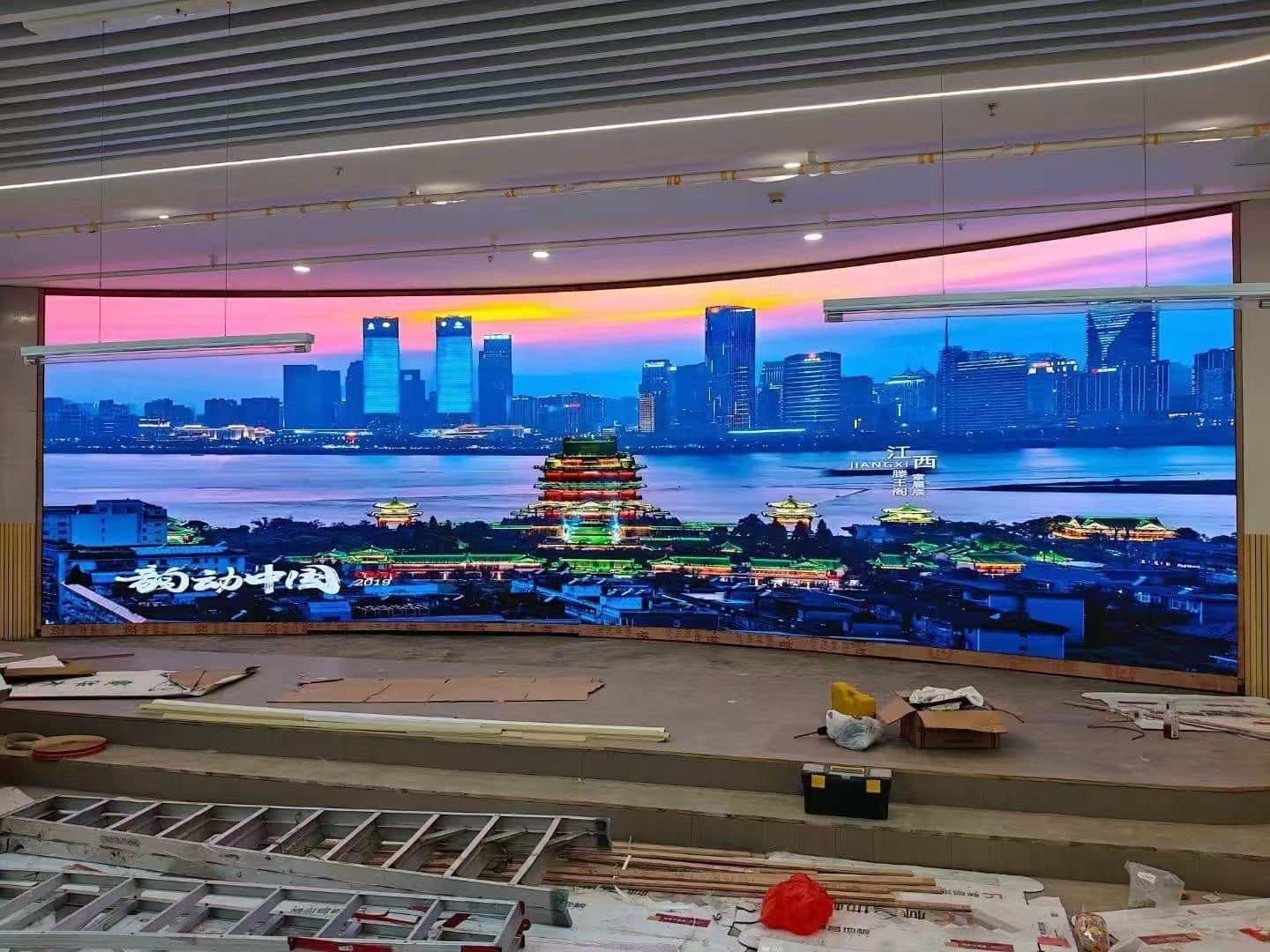 Curve Installation Available for 500x500mm and 500x1000mm Cabinets of ...